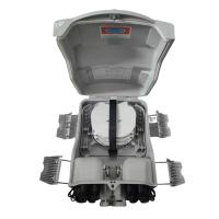 China 8 cores or 16 cores ABS gray 2 in 4 out optical terminal box for IP55 protection for sale