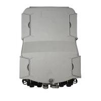 China 8 cores or 16 cores ABS gray 2 in 4 out optical terminal box for IP55 protection for sale