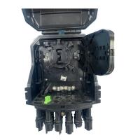 China Black Septic Distribution Box for FTTH 1x8 1x16 Pole or Wall Mounted SC Optical Fiber for sale
