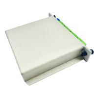 China PLC Splitter 1*16 1*8 1*4 SC/LC APC/UPC Cassette Box Type Plug-in for FTTH Fiber Optic for sale