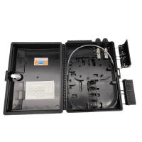 China 1 16 Core Outdoor Wall Mounted Fiber Optic Distribution Box with 1 8 PLC Splitter for sale