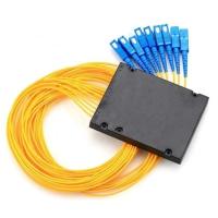 China 1 Time Supply 1*8 SC UPC ABS Box PLC Splitter for FTTH Fiber Optic Equipment for sale