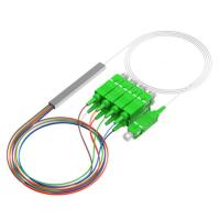 China ABS Box FTTH Mini PLC Fiber Splitter with FC/SC/LC/ST 1X2 1X16 Apic UPC Tube Connector for sale