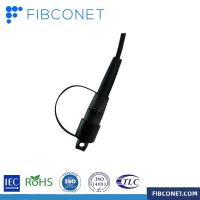 China FTTH Mini-SC Z-Type Fiber Optic IP68/67/66 Outdoor Cable Waterproof Connector in Black for sale