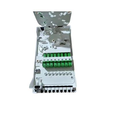 China Waterproof 1x8 Splitter SC APC Simplex Fiber Optic Distribution Box for 8/16 Cores FTTH for sale