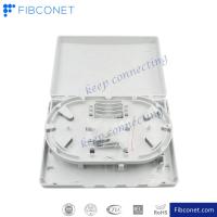 China 4 Ports Mini Optical Terminal Box for Fiber Optic Wall Outlet Made of PC ABS Material for sale