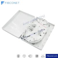 China 4 Ports Mini Optical Terminal Box for Fiber Optic Wall Outlet Made of PC ABS Material for sale