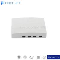 China 4 Ports Mini Optical Terminal Box for Fiber Optic Wall Outlet Made of PC ABS Material for sale
