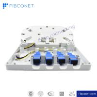 China 4 Ports Mini Optical Terminal Box for Fiber Optic Wall Outlet Made of PC ABS Material for sale