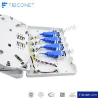 China 4 Ports Mini Optical Terminal Box for Fiber Optic Wall Outlet Made of PC ABS Material for sale