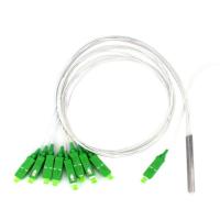 China Mini 1x2 1x8 1x16 PLC Splitter Fiber Optic Communication Cables for FTTH in Steel Tube for sale