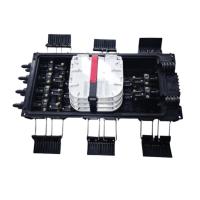 China Black Fiber Splice Closure FTTH Horizontal Type Outdoor Splicing 96 Cores Optical Fiber Optic Splice Enclosure for sale