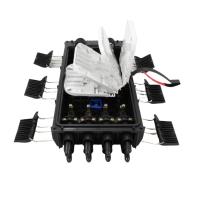 China Black Fiber Splice Closure FTTH Horizontal Type Outdoor Splicing 96 Cores Optical Fiber Optic Splice Enclosure for sale