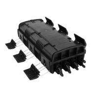 China Black Fiber Splice Closure FTTH Horizontal Type Outdoor Splicing 96 Cores Optical Fiber Optic Splice Enclosure for sale