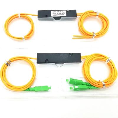 China Singlemode G652D/G657A 1*2 FBT Optical Fiber Cable with SC/UPC-SC/APC PLC Splitter for sale