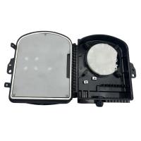 China Outdoor Fiber Distribution Box 24/12 Cores SC APC Indoor/Outdoor Wall Mounted Black for sale