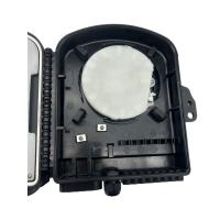 China Outdoor Fiber Distribution Box 24/12 Cores SC APC Indoor/Outdoor Wall Mounted Black for sale