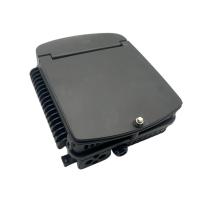 China PC ABS Material FTTH Black Outdoor Wall Mounted 24/12 Cores SC APC Fiber Terminal Box for sale