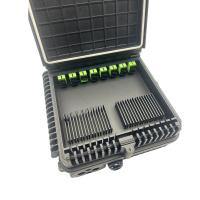 China PC ABS Material FTTH Black Outdoor Wall Mounted 24/12 Cores SC APC Fiber Terminal Box for sale