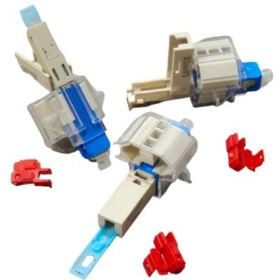 China Time 2 YEARS SC 3 point Fast Connector Optic Fiber Grinding end-face APC UPC For FTTH for sale