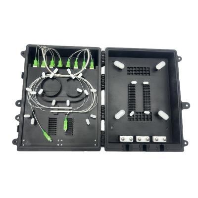 China 24 12 Cores SC APC Outdoor Waterproof Optic Fiber Distribution Box for Wall Mounting for sale