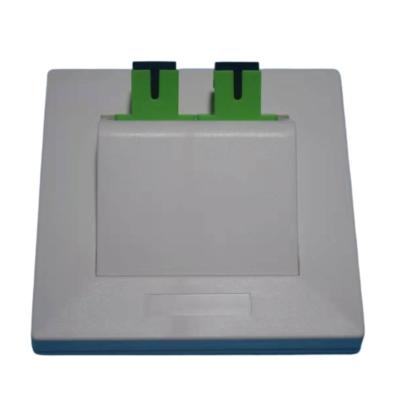 China Wall Outlet Box Fiber Optic Face Plate Terminal Box for Indoor Fiber Distribution for sale