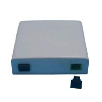 China FTTX Wall Outlet Box Indoor Mini Type SC LC SX DX APC/UPC 2/4 Port Fiber Optic Terminal for sale