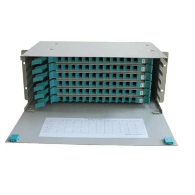 China FTTH 24/12 Cores LC/Sc APC Upc Simplex Duplex Fix/Pulling Type Optical Optic Fiber ODF 435*200*95 mm for sale