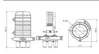China FTTH Outdoor Fiber Cable Dome Splice Closure IP68 48 Core for Hot Melt Style -40C- 60C for sale