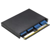 China FTTH 24/12 Cores Sc/LC/FC/St Connector Patch Panel Optical Optic Fiber ODF for Network for sale