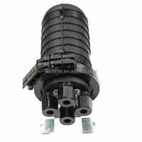 China Vertical 48 Core Fiber Optic Closure IP68 Dome Splice Box and 1pcs Fiber Protective Tube for sale