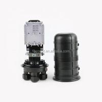 China Vertical 48 Core Fiber Optic Closure IP68 Dome Splice Box and 1pcs Fiber Protective Tube for sale