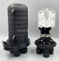 China Vertical 48 Core Fiber Optic Closure IP68 Dome Splice Box and 1pcs Fiber Protective Tube for sale