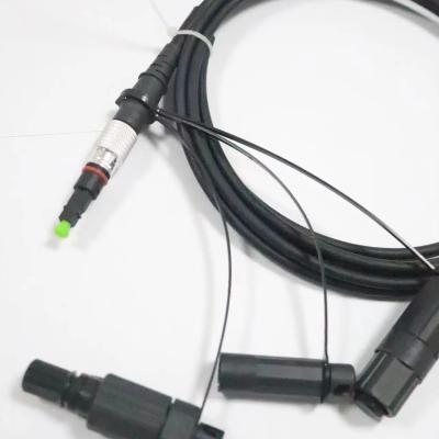 China Fiber Optic FTTH Optic SLIM Waterproof Connector for G657A1 Optical SC Fiber Patch Cord for sale