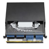 China 48-Port 144-Core LC SC Fiber Optic Equipment 24-Fiber Distribution Frame with MTP MPO ODF Face Plate for sale