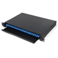 China 48-Port 144-Core LC SC Fiber Optic Equipment 24-Fiber Distribution Frame with MTP MPO ODF Face Plate for sale