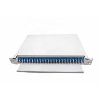China 3G Network 19 Inch Rack Mounting 24 Core SC FC Fiber Optical Patch Panel ODF Adapter for sale