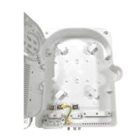 China FTTH Distribution Box FDB-0432A-3 IP65 Steel Pipe Fiber Optics Splitting Breakout for sale