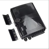 China 16 Core ODB NAP Terminal Box Black Wall-Mounted FTTH Outdoor Fiber Optic Distribution for sale