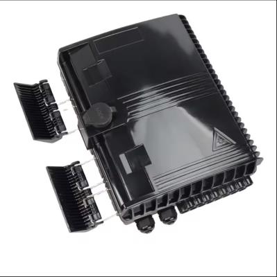 China 16 Core ODB NAP Terminal Box Black Wall-Mounted FTTH Outdoor Fiber Optic Distribution for sale