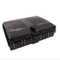 China 16 Core ODB NAP Terminal Box Black Wall-Mounted FTTH Outdoor Fiber Optic Distribution for sale