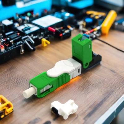 China SC APC Single mode Assembly Quick Connector Fiber Optic Fast Connector Laser OEM for sale