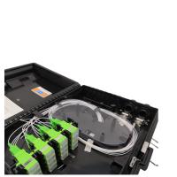 China 1 8 PLC Splitter Outdoor Wall Mounted Fiber Optic Distribution Box with Time of 1 Year for sale