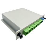 China 1x4 1x8 1x16 1x32 SC APC UPC Plug-in Fiber Optic Splitter PLC Splitter with Connector for sale