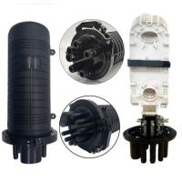 China 36 Core Density FTTH Fiber Optic Splice Closure with IP67 Protection and Black Colour for sale