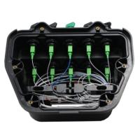 China Waterproof 10port FTTH Fiber Distribution Box with PC ABS Material and UV Resistance for sale