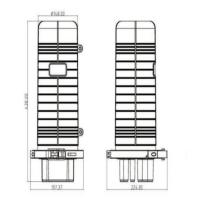 China Density 36-Core Splice Tray IP67 Protected Dome Splice Closure with Inlet/Outlet 1 4 for sale