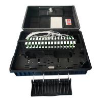 China Material PLC Splitter Distribution Box for FTTX FTTH 32 Cores Outdoor Wall Mounting Pole for sale