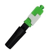 China 0.125mm Fiber Diameter SC APC SC UPC Fiber Optic Fast Connector for FTTH Field Assembly for sale