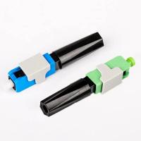 China 0.125mm Fiber Diameter SC APC SC UPC Fiber Optic Fast Connector for FTTH Field Assembly for sale